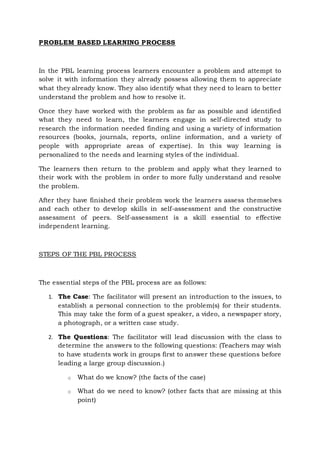 Problem based learning | PDF