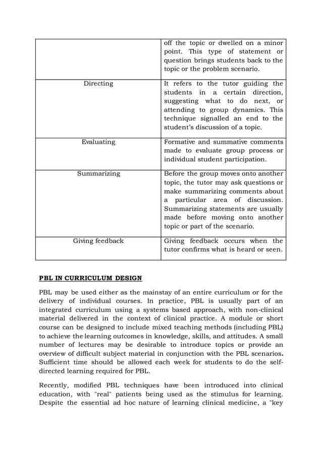 Problem based learning | PDF