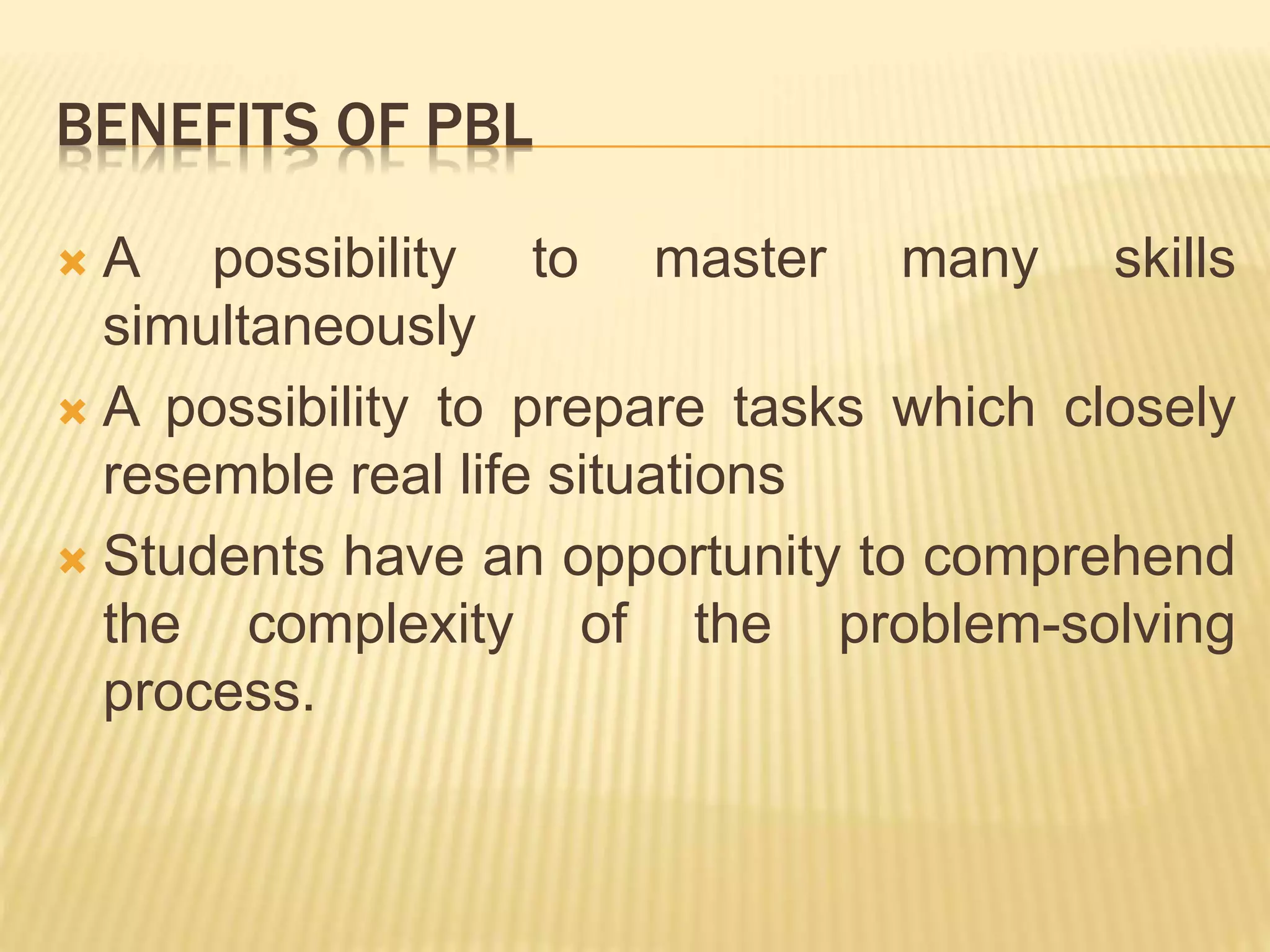 Problem based learning ii | PPT