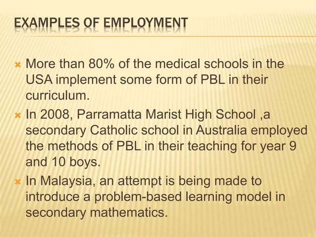 Problem based learning ii | PPT