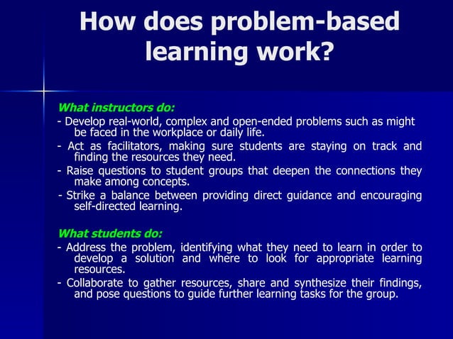 Problem Based Learning In Medical Education | PPT | Educational ...