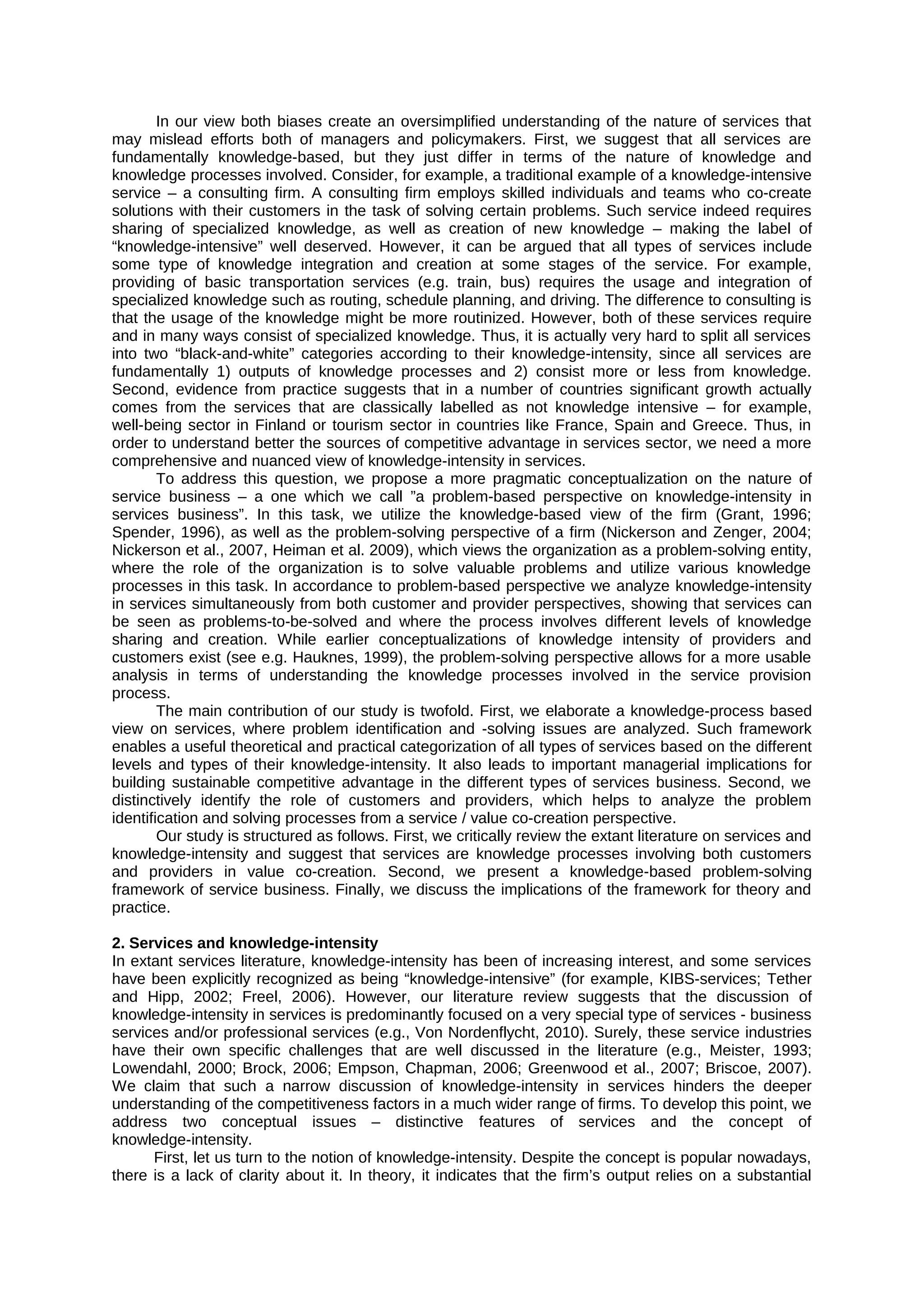 Problem based perspective and KIBS | PDF