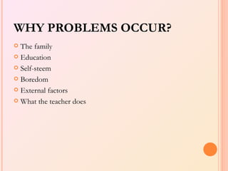 Problem behaviour`1 | PPT