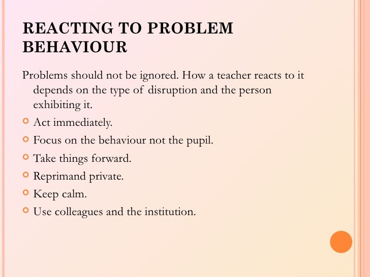 Problem behaviour`1