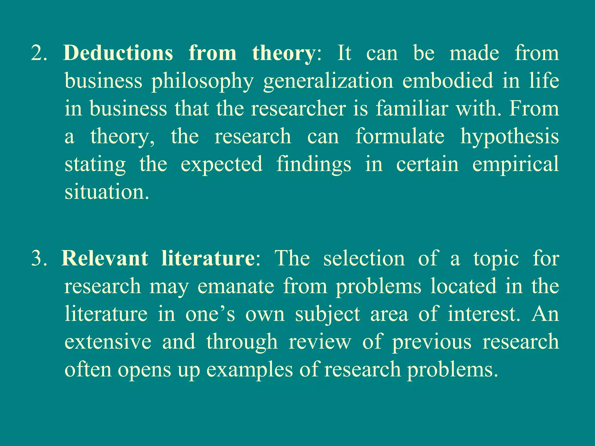 Problem Definition &The Research Proposal | PPT