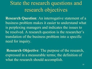 Problem Definition &The Research Proposal | PPT