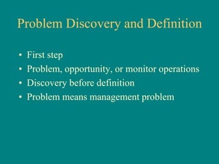 Problem Definition &The Research Proposal | PPT
