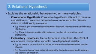 Problem definition and hypothesis formulation | PPTX | Science