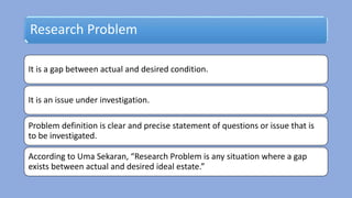 Problem definition and hypothesis formulation | PPTX | Science