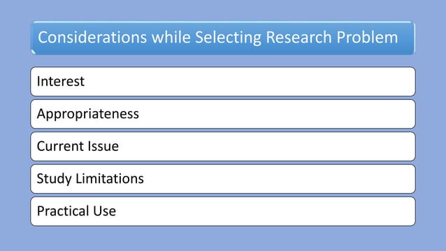 Problem definition and hypothesis formulation | PPTX | Science