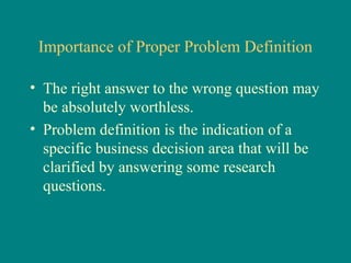 Problem definition and research proposal(brm) | PPT