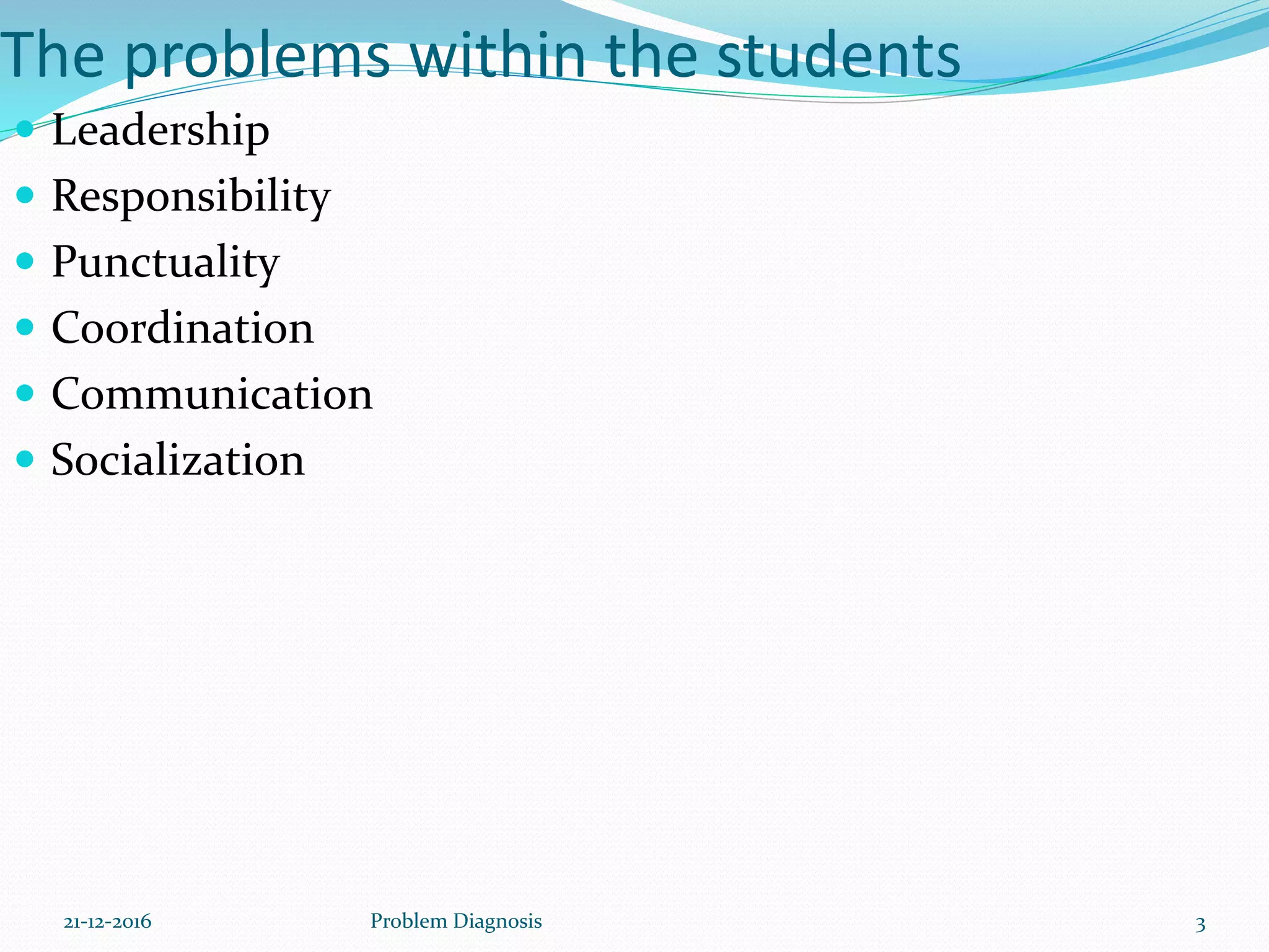 Problem diagnosis | PPT