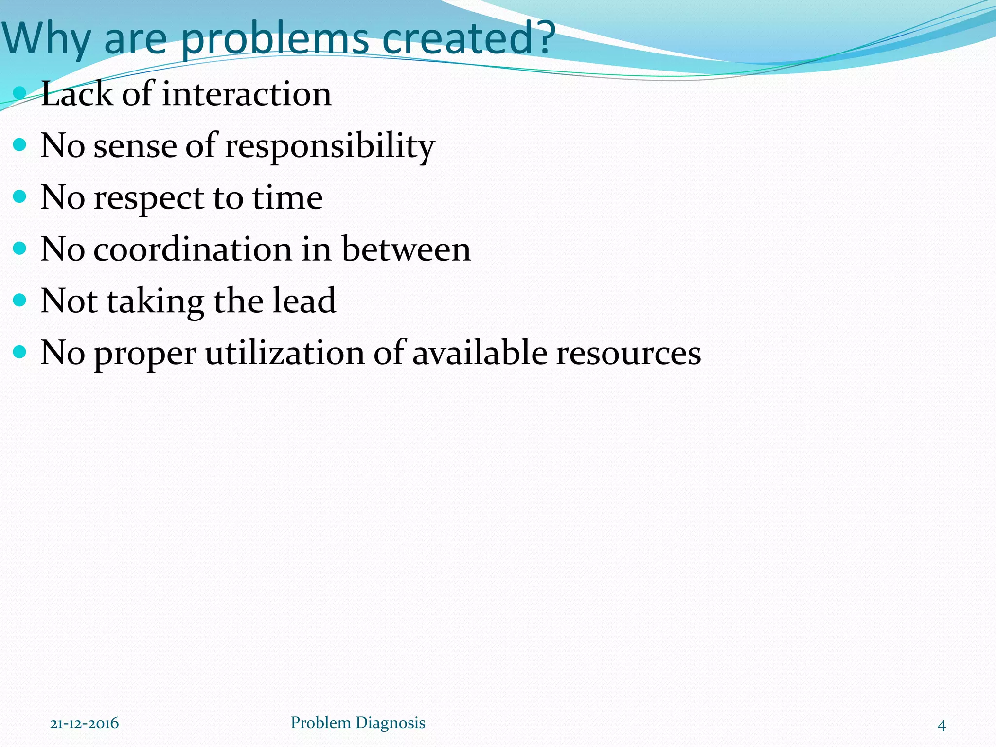 Problem diagnosis | PPT