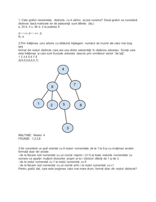 Probleme grafuri arbori | DOCX