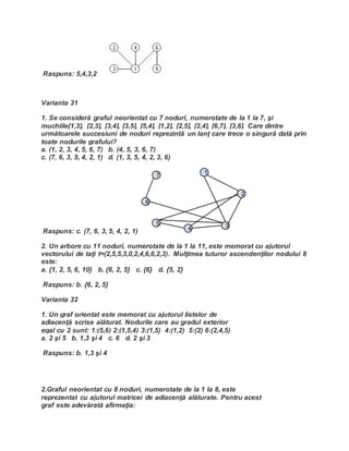 Probleme grafuri arbori | DOCX