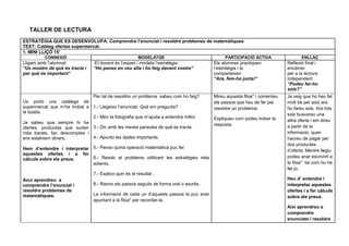 Minilliçó: Comprensió d'enunciats i resolució de problemes matemàtics | PPT