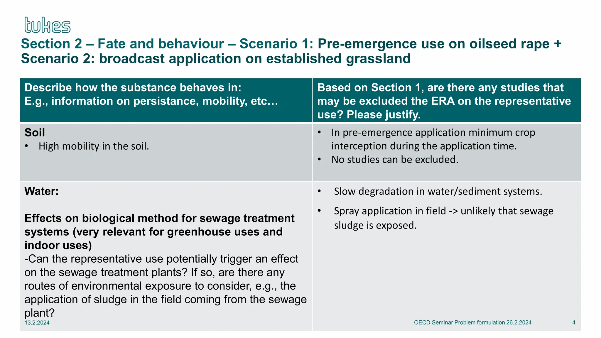 Problem formulation for environmental risk assessment – Finnish case ...