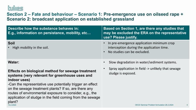 Problem formulation for environmental risk assessment – Finnish case ...
