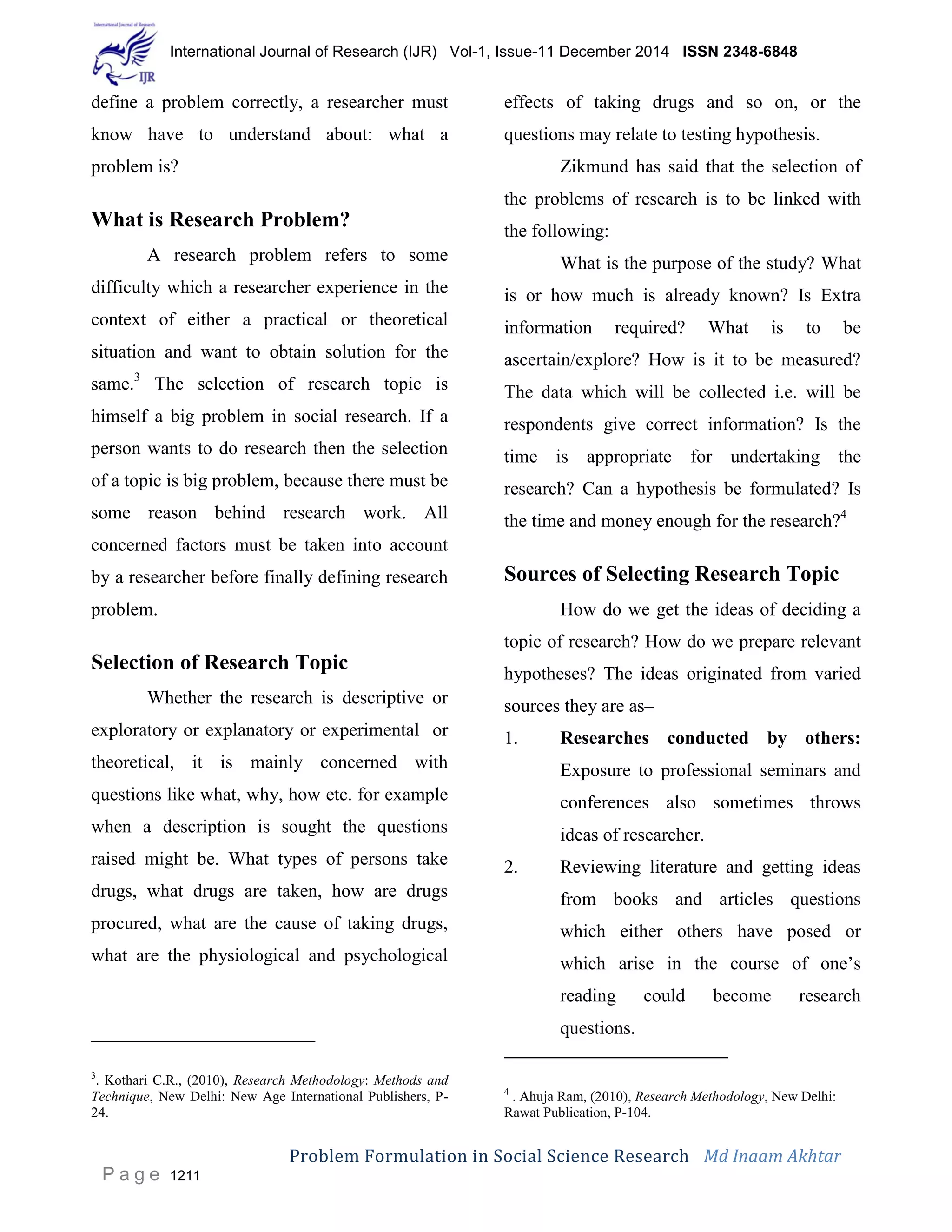 Problem formulation in_social_science_research | PDF