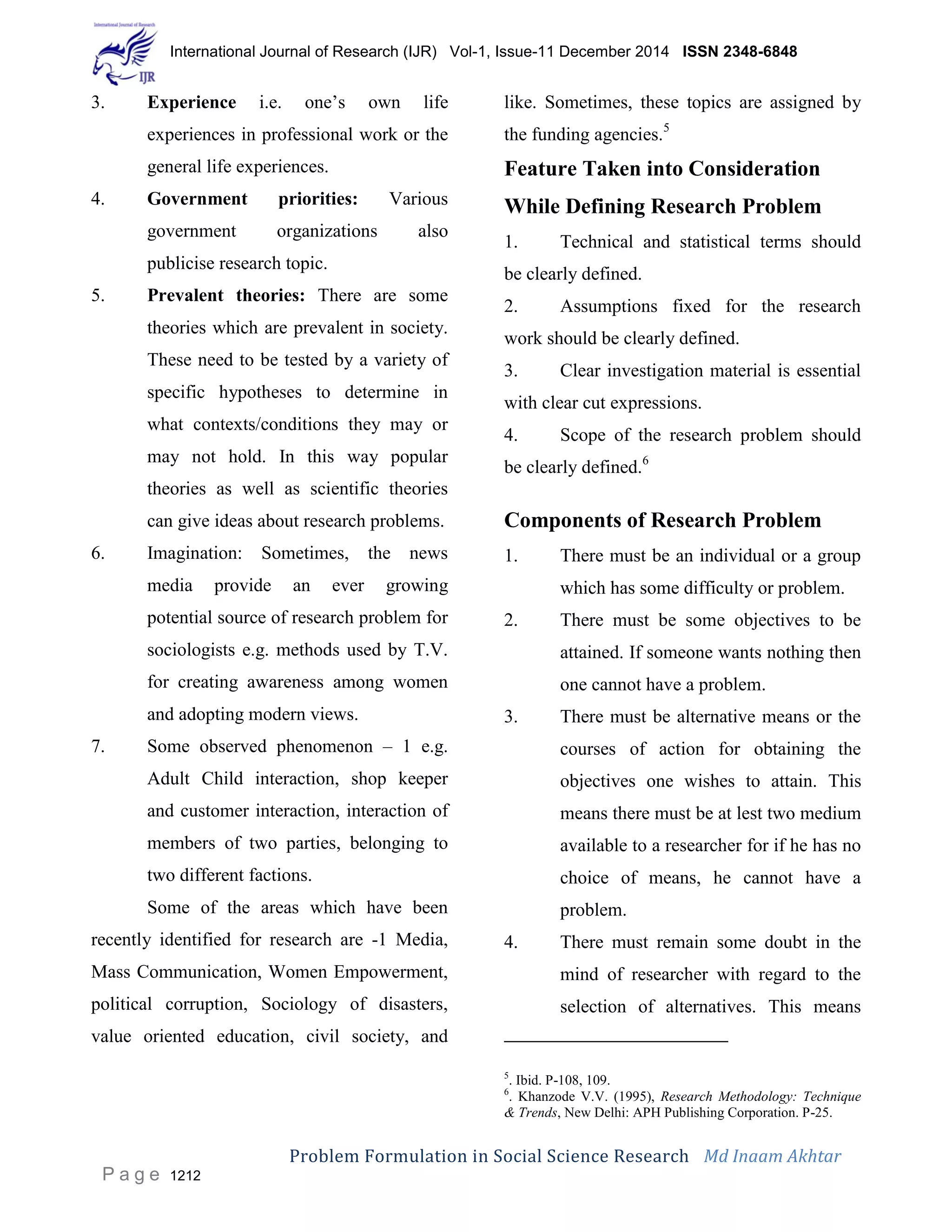 Problem formulation in_social_science_research | PDF