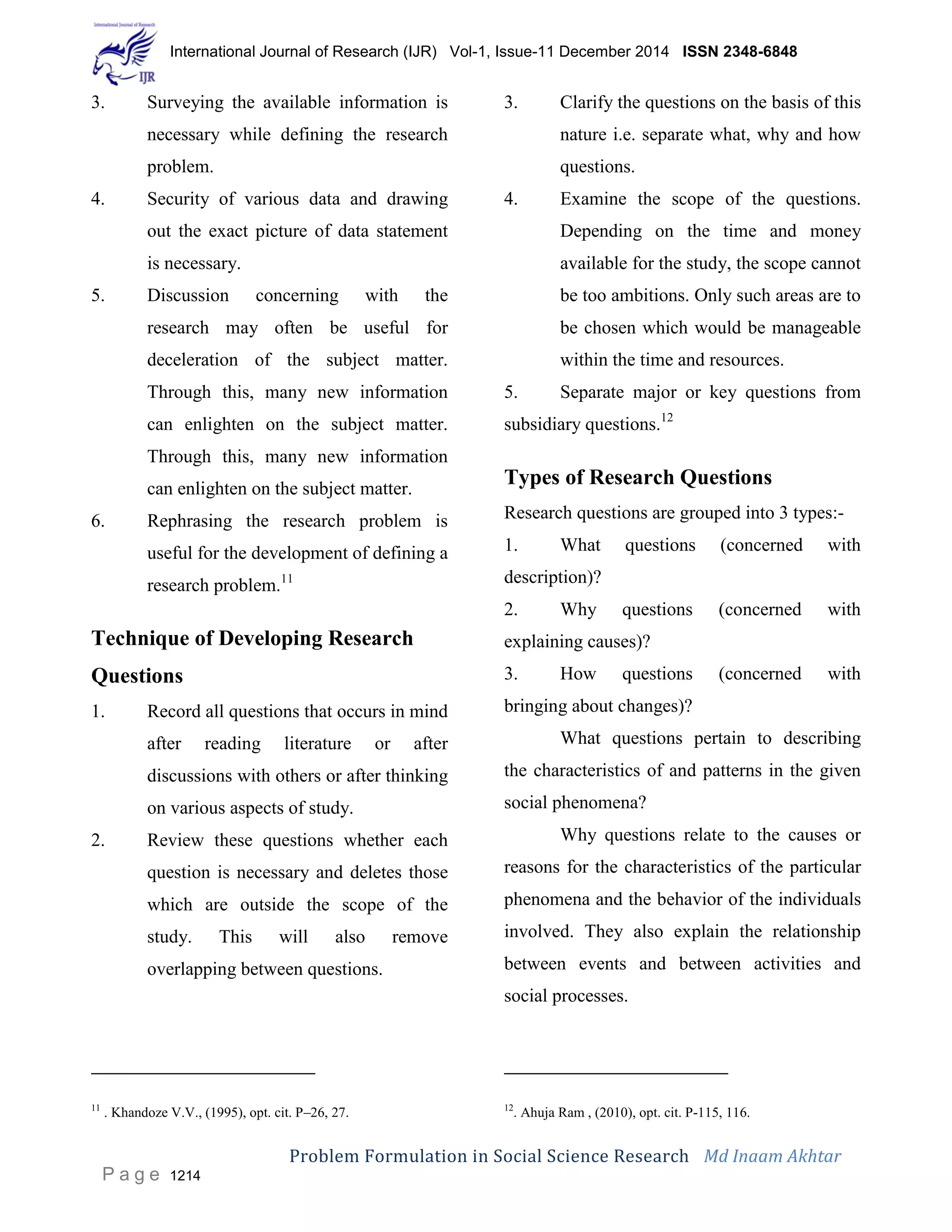 Problem formulation in_social_science_research | PDF