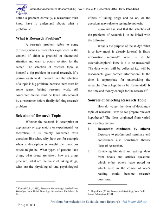 Problem formulation in_social_science_research | PDF