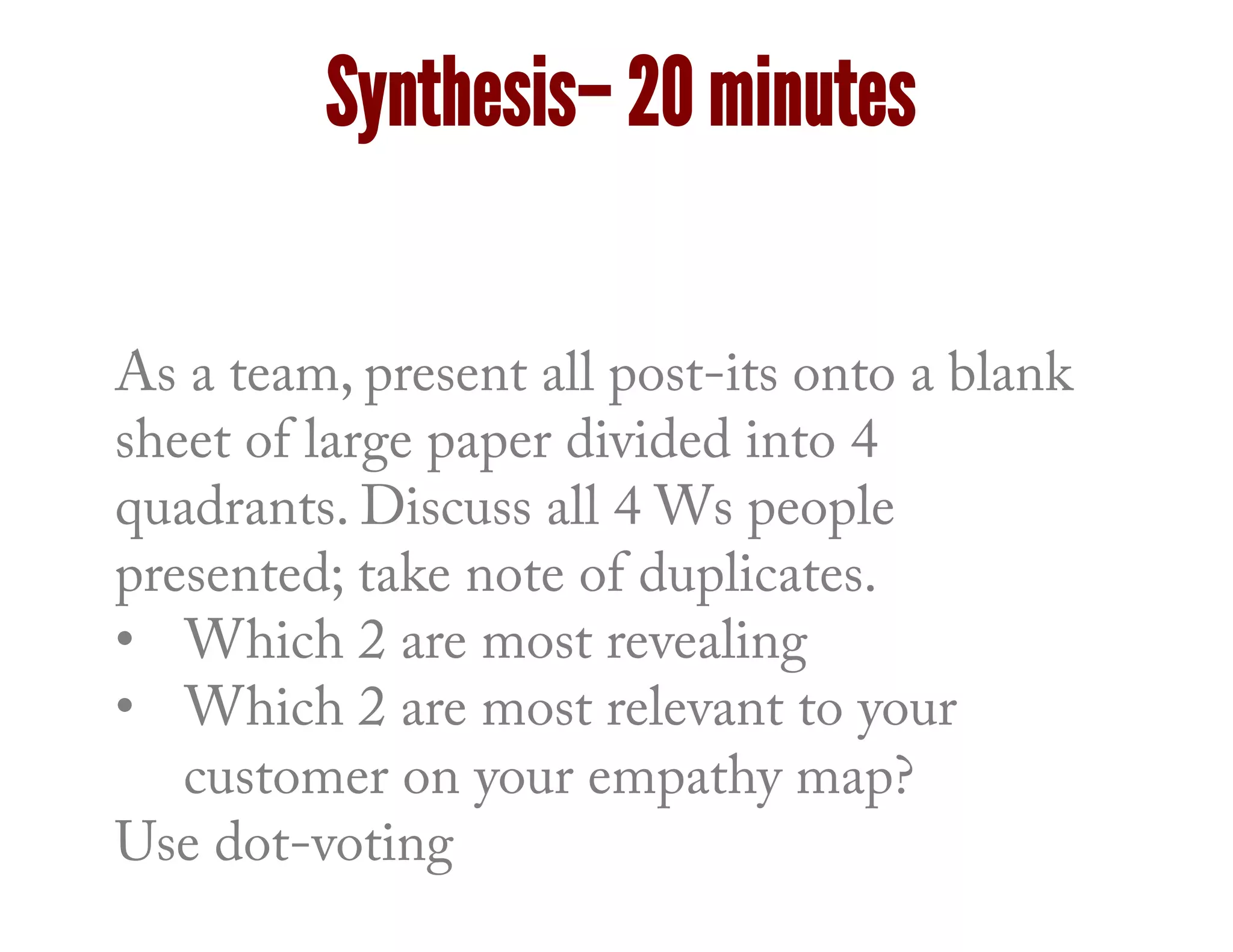 LeanUX: Problem Framing Using the 4 Ws | PDF
