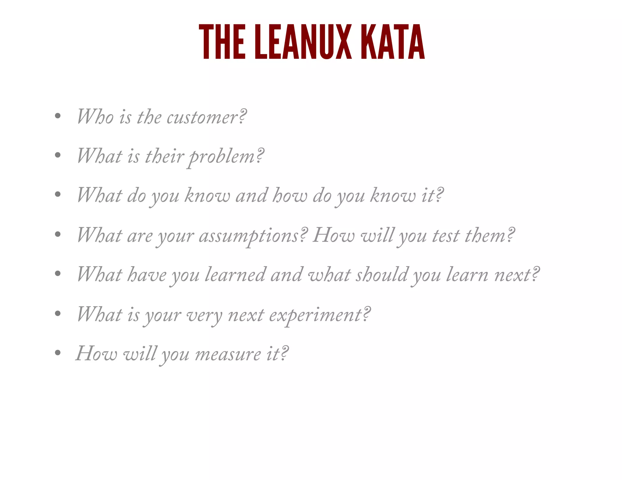 LeanUX: Problem Framing Using the 4 Ws | PDF