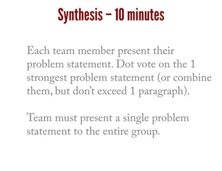 LeanUX: Problem Framing Using the 4 Ws | PDF