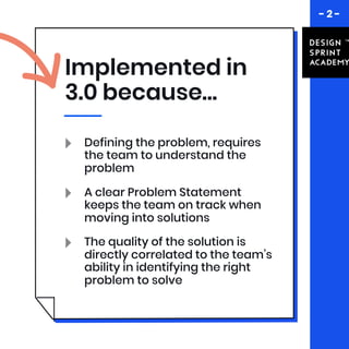 Problem Framing in Design Sprint 3.0 | PDF