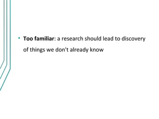Problem (how to form good research question) | PPT
