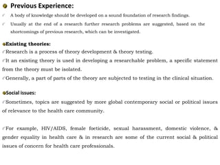 Problem identification and its sources | PPTX