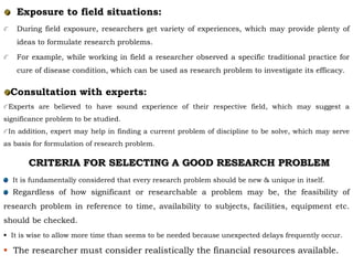 Problem identification and its sources | PPTX