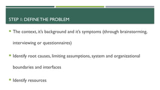 Problem Identification and Problem Solving.pptx | Auto Safety | Automotive