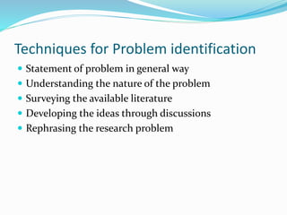 Problem Identification | PPTX