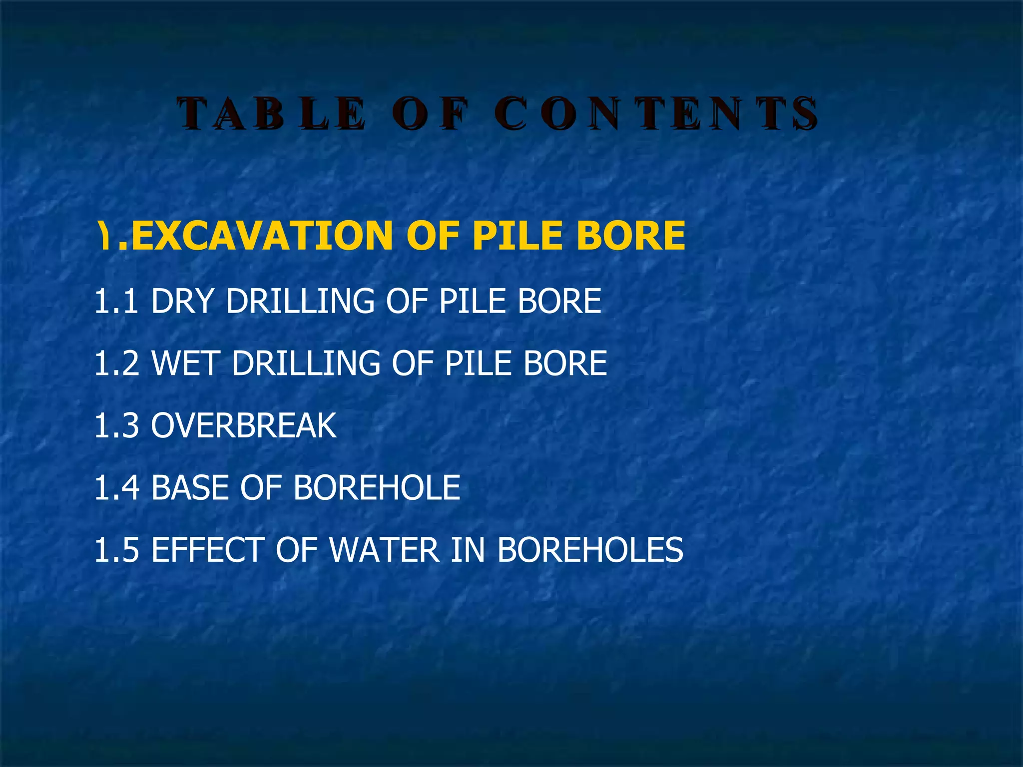 Problem in bored pile | PPT