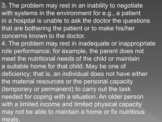 Problem in social case work | PPTX