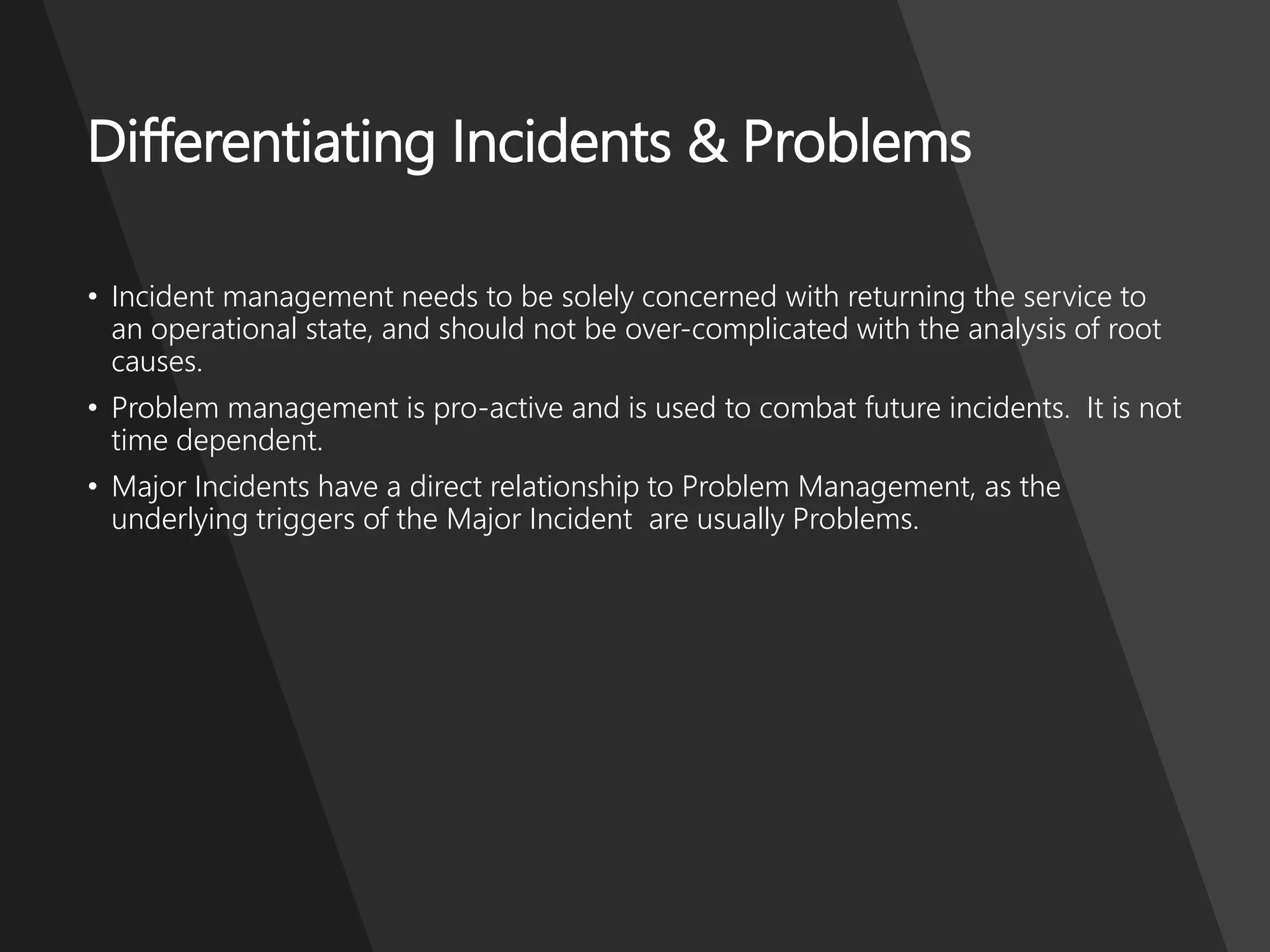 Problem management foundation - Overview | PPTX