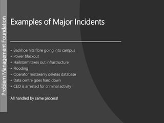 Problem management foundation - Overview | PPT