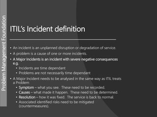 Problem management foundation - Overview | PPT