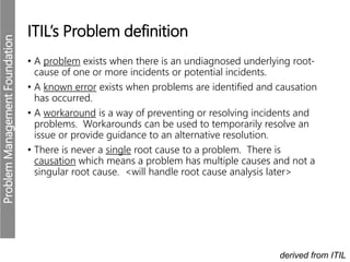 Problem management foundation - Overview | PPT