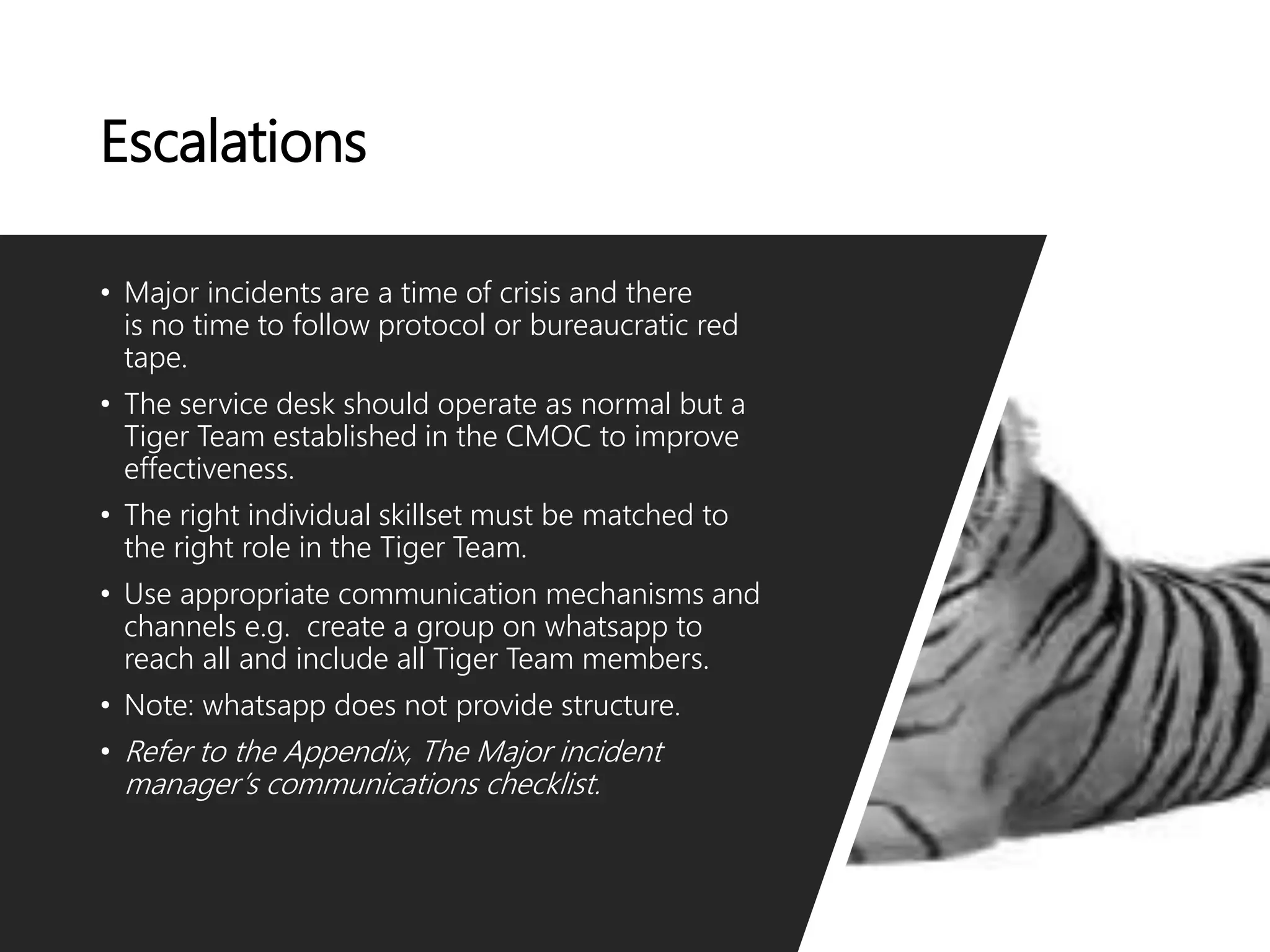 Problem management foundation - Tiger teams | PPTX
