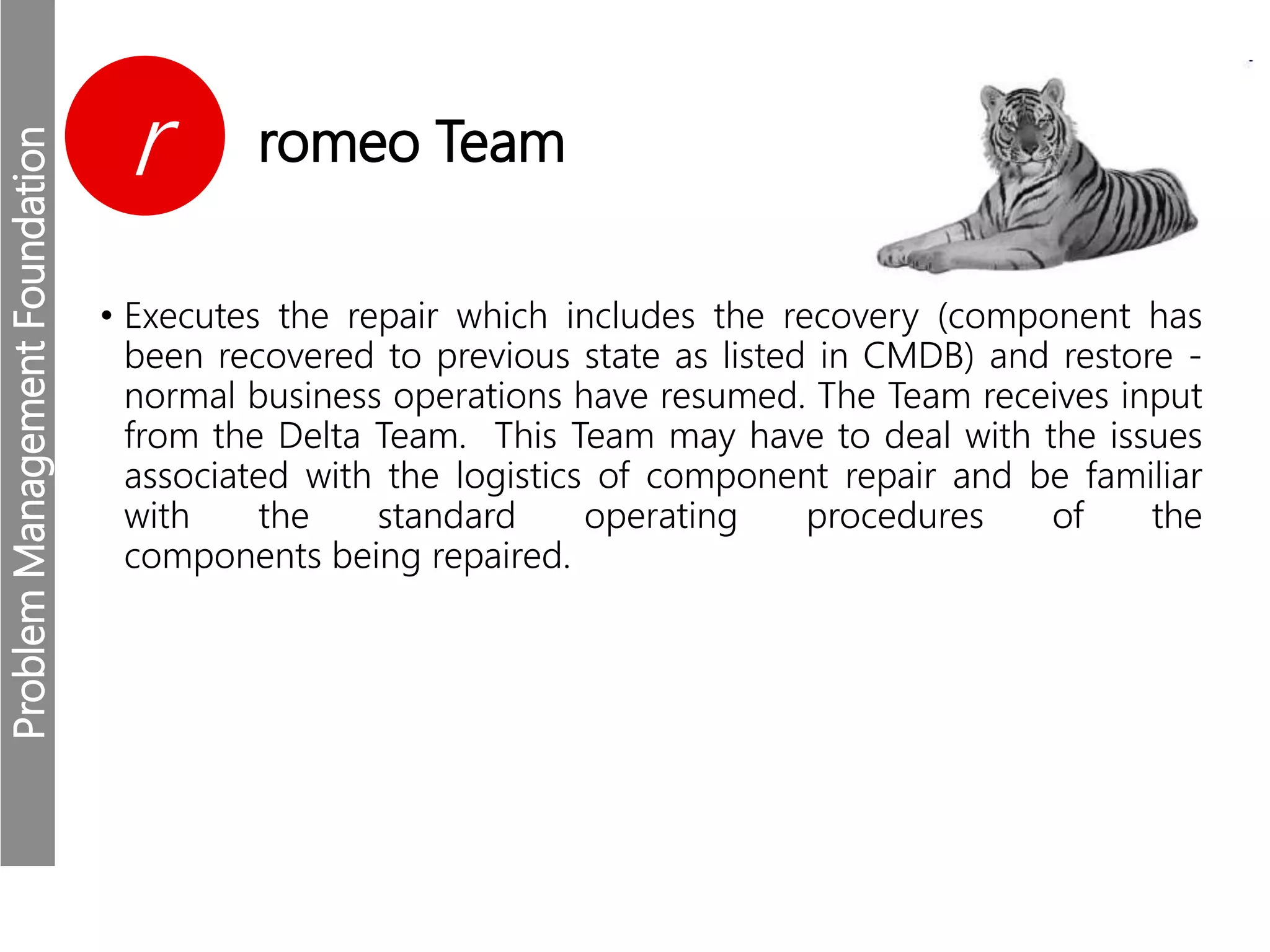 Problem management foundation - Tiger teams | PPTX