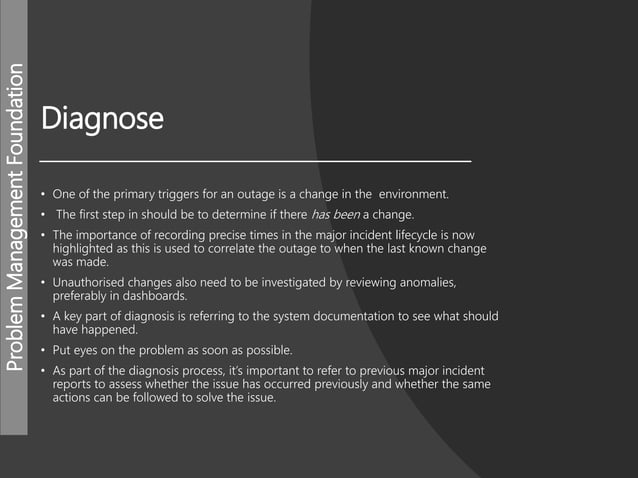 Problem management foundation - Lifecycle | PPT