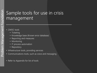 Problem management foundation - Tools | PPT