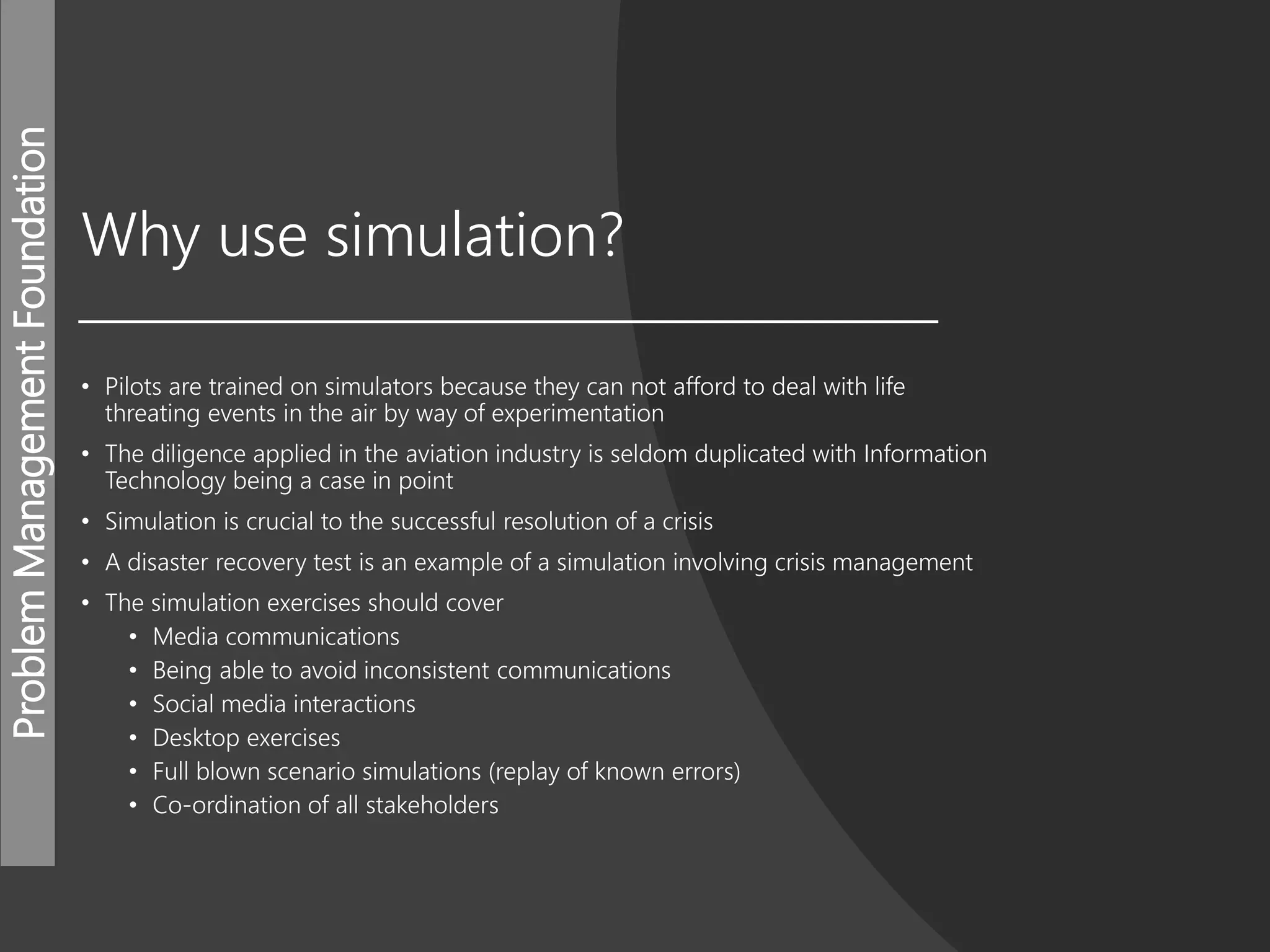 Problem management foundation Simulation | PPTX