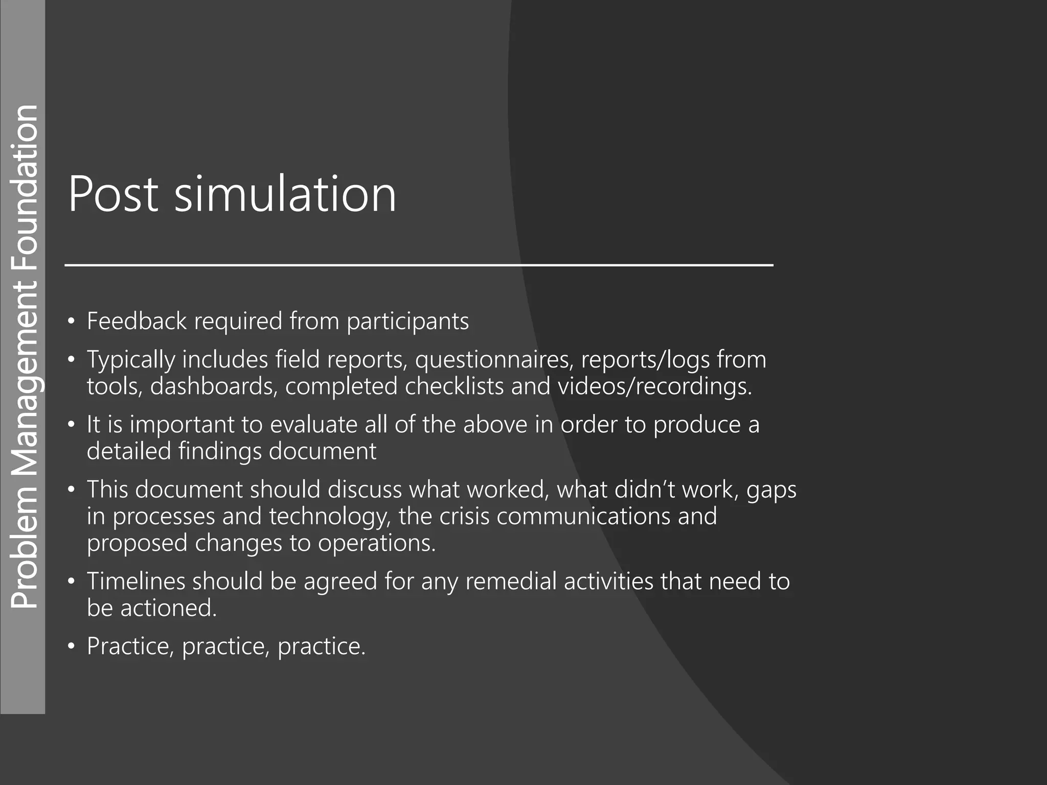 Problem management foundation Simulation | PPTX