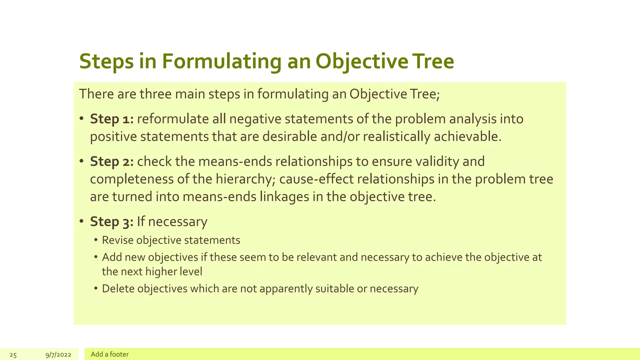 Problem And Objective Tree Pptx