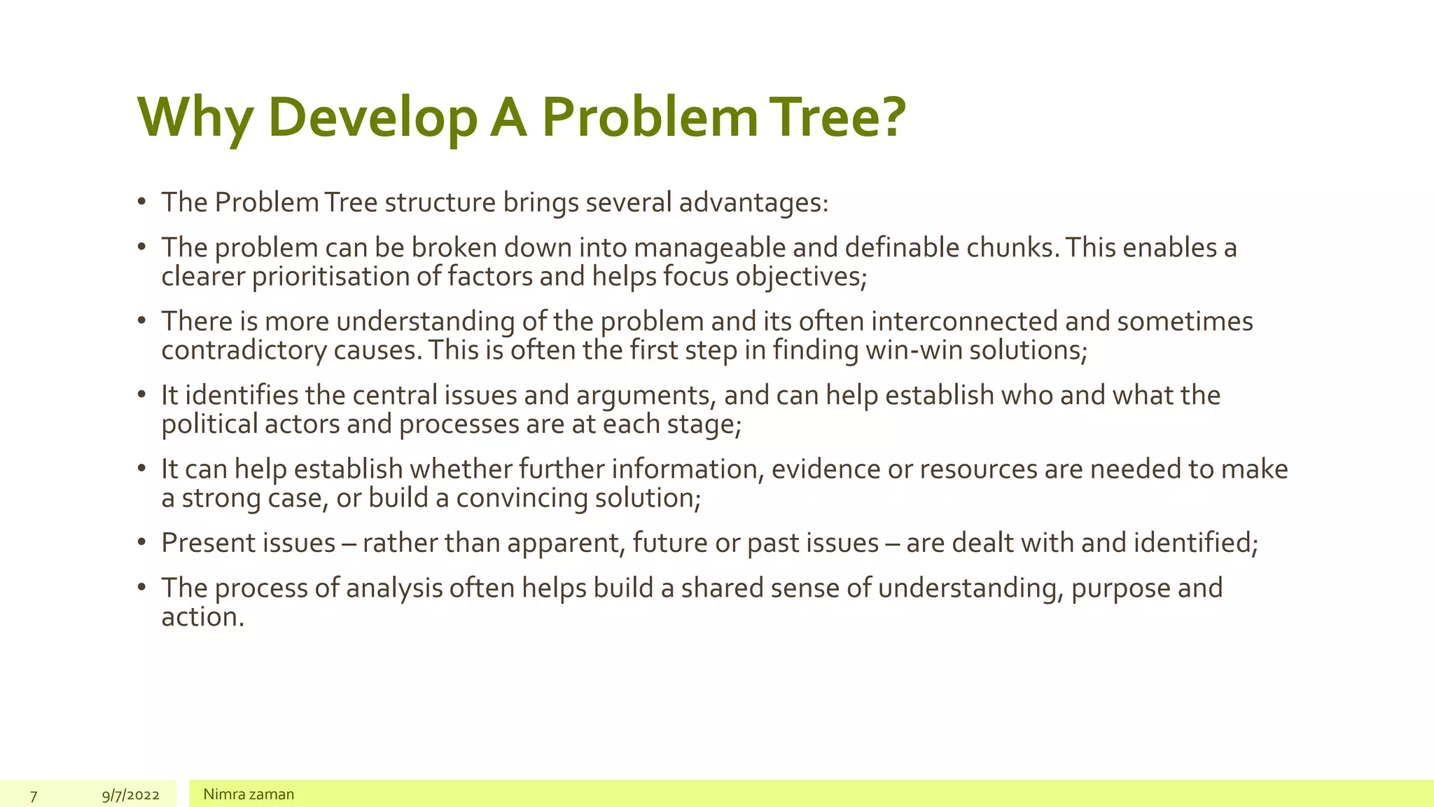 Problem And Objective Tree Pptx