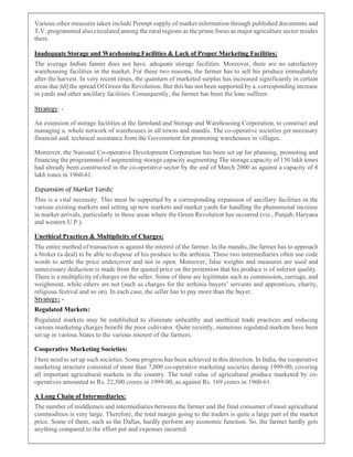 Problem of agricultural marketing in india | PDF